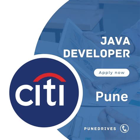 Punedrives On Linkedin Java Developer Pune Citibank
