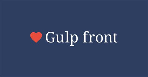 Home Gulp Front