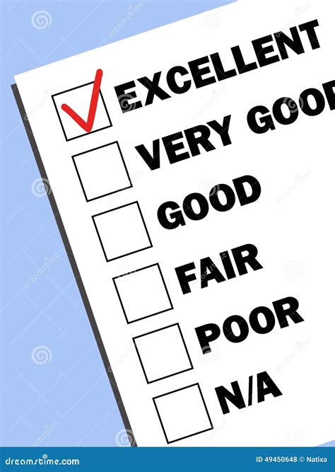 Exam Result Stock Vector Illustration Of Form Exam 49450648