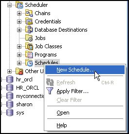 Using DBMS Scheduler