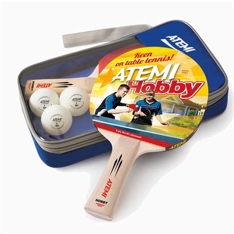 Набір настільного тенісу Atemi HOBBY (2р+3м+чохол) • Sportek.UA