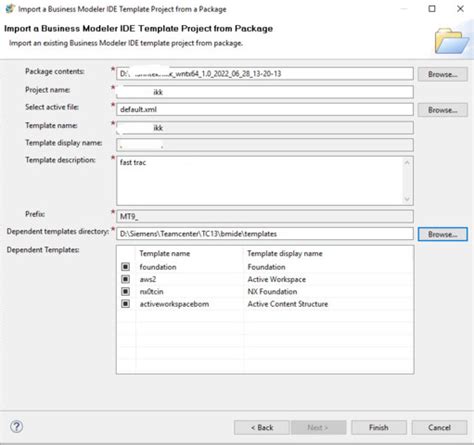 What Is The Correct Bmide Dependent Template Directory To Point At When