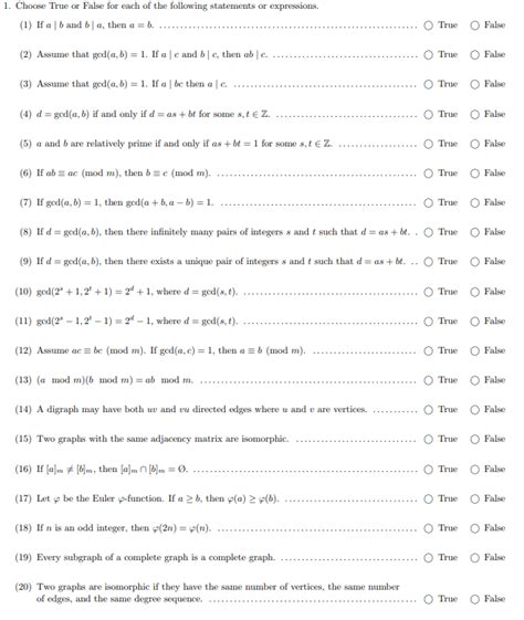 Solved If Ab And Ba Then A B True False Assume Chegg Com