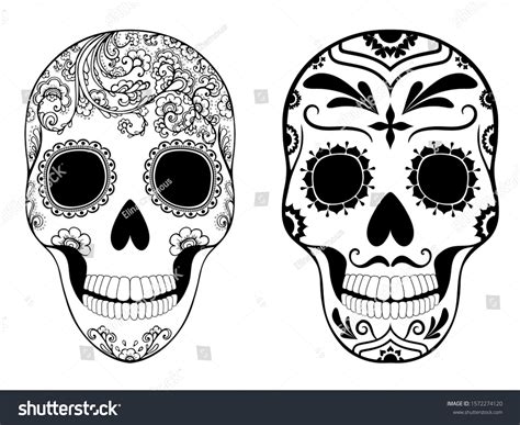 Dia De Los Muertos Skull Template