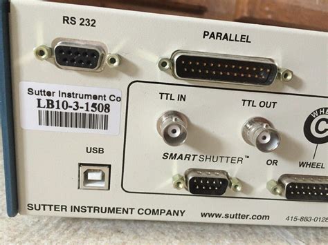 Sutter Instruments Shutter Filter Wheel Controller Lambda 10 3