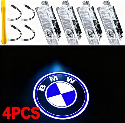 Bmw X1 X2 X3 X4 X5 X6 Led Door Welcome Ghost Shadow Lights 4 Pack