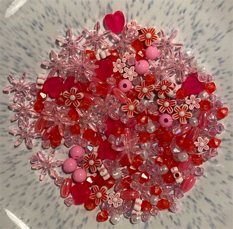 Assorted Plastic Beads Selection Of Colours Mixed Sizes And Styles Etsy