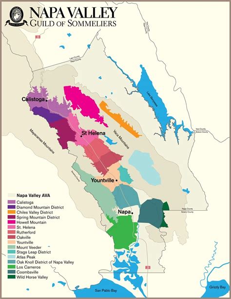Napa Valley Wine Trail Map