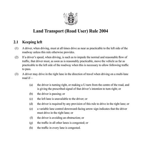 Keep Left Unless Passing