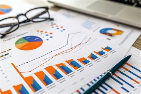Premium Photo Vibrant Search Engine Optimization Charts And Graphs In