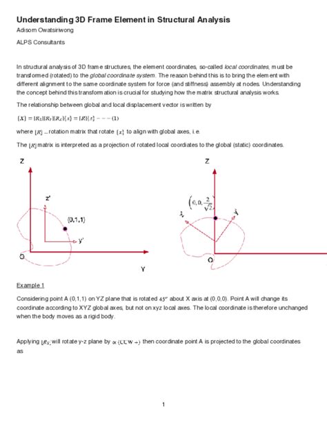Pdf Understanding 3d Frame Element In Structural Analysis