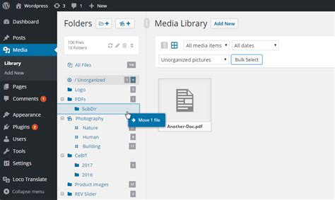 Uploads Physical Organization Of Wordpress Media Library Real Media