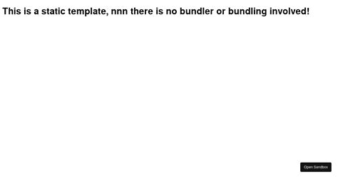 Static Forked Codesandbox