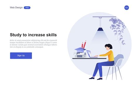 온라인 교육 훈련 및 과정 학습 프리미엄 벡터