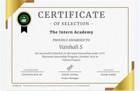 vaishali s on linkedin internship python opportunity projects