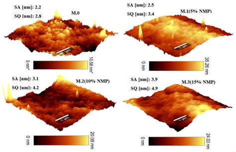 Atomic Force Microscopy Topographical 3d Images And Surface Roughness