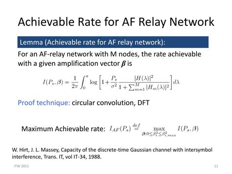 Ppt Amplify And Forward In Wireless Relay Networks Powerpoint