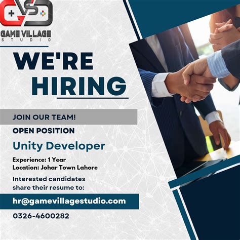 hiringalert unity3d unitydeveloper hiringnow teamgvs… aetizaz hassan