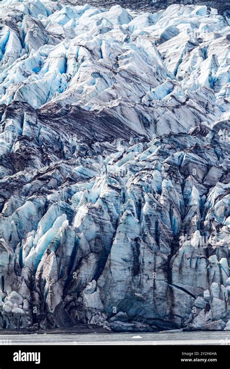 A Close Up View Of Lamplugh Glacier In Glacier Bay National Park And