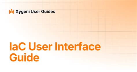 IaC User Interface Guide Xygeni User Guides