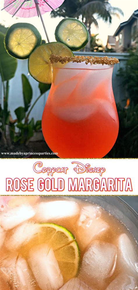 Copycat Disney Rose Gold Margarita Made By A Princess