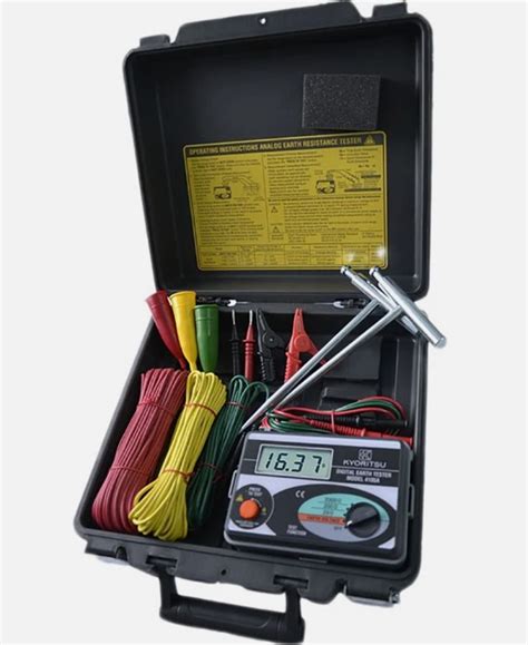 Kyoritsu 4105a Digital Earth Tester Resistance Meter Kyoritsu Kew 4105a