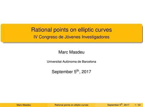 Rational Points On Elliptic Curves Pdf Physics Science