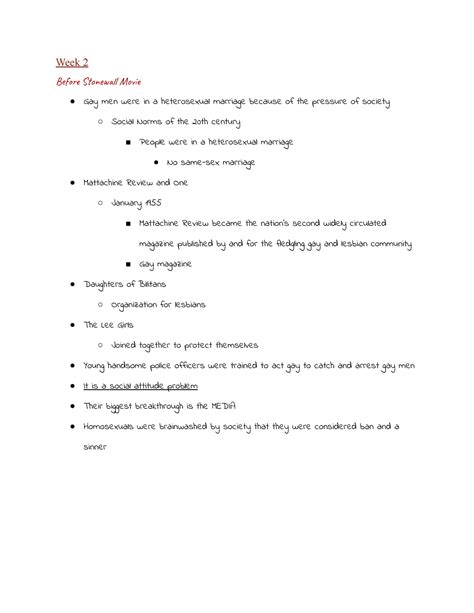 SW Week Professor Mark Abelson Week Bef S On L Mo Gay Men Were In A Heterosexual