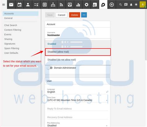 how to disable delete an email user in smartermail 16 accuwebhosting