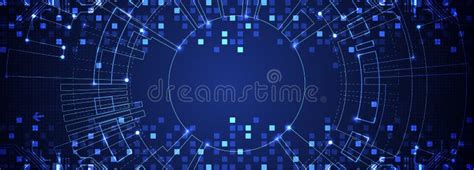 Abstract Technology Hexagonal Background Connection Structure Stock Vector Illustration Of