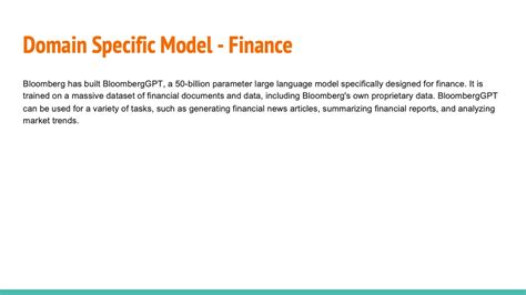 Generative Ai Domain Specific Model Slides