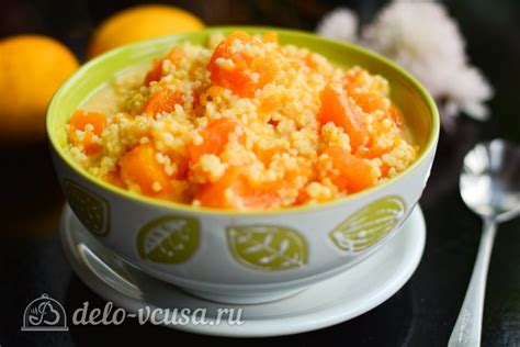 Пшенная каша с тыквой на молоке, пошаговый рецепт с фото