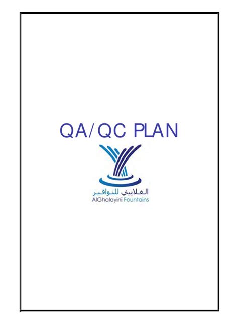 quality assurance and quality control plan for construction projects