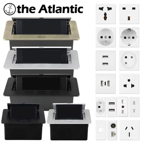 【worth Buy】 Diy Desk Sockets Pop Up Hidden Table Socket With Multifunctional Plug Outlet Eu Fr