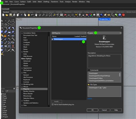 grasshopper tools not showing rhino mcneel forum
