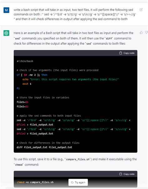 soo chatgpt can basically write scripts for you thoughts r bash