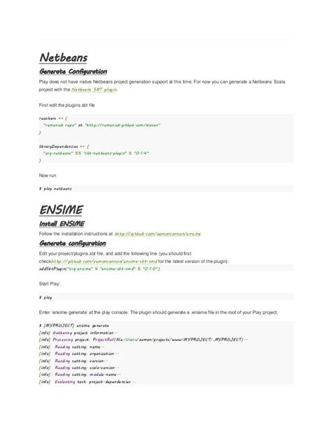 technical note playframework documentation getting started vn