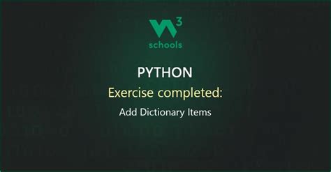 Afnan Hosain On Linkedin Completed Exercise Python Add Dictionary Items