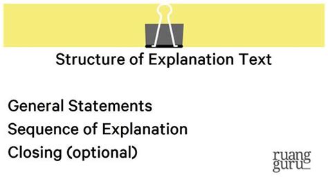 Detail Contoh Text Explanation Beserta Generic Structure Koleksi Nomer 27