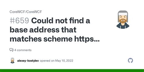 Could Not Find A Base Address That Matches Scheme For The
