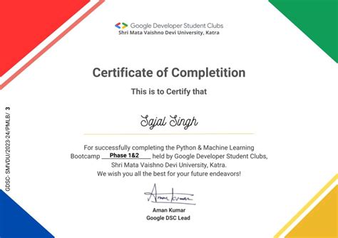Completed Python And Machine Learning Bootcamp Sajal Singh Posted On