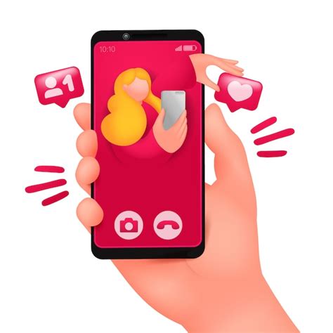 Premium Vector Incoming Video Call On Smartphone Screen Online