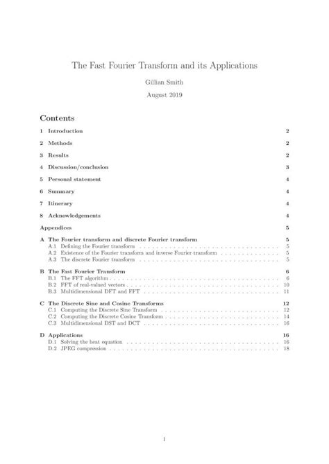 pdf the fast fourier transform and its applicationsateckent vacation