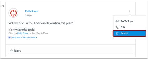 How Do I Edit Or Delete Discussion Replies As A Canvas LMS Community