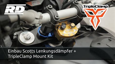How To Scotts Lenkungsdämpfer Tripleclamp Mount Kit Einbau An