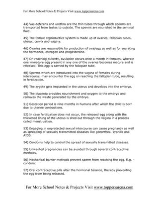 X Biology Full Notes Chapter 3 PDF