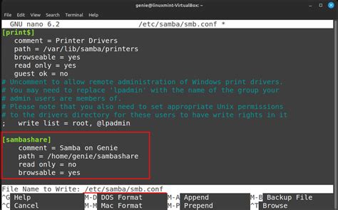 How To Edit Smb Conf In Linux Mint Linux Genie