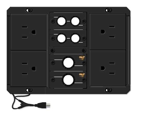 Kramer AV TBUS Axl KIT Table Box With Power Retaining Grommets Conference Room AV