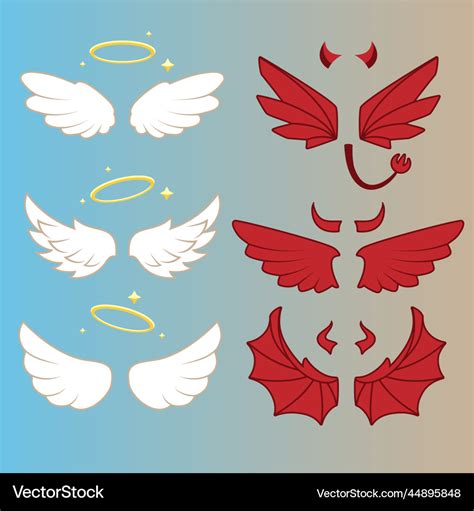 Angel And Devil Wings Logo