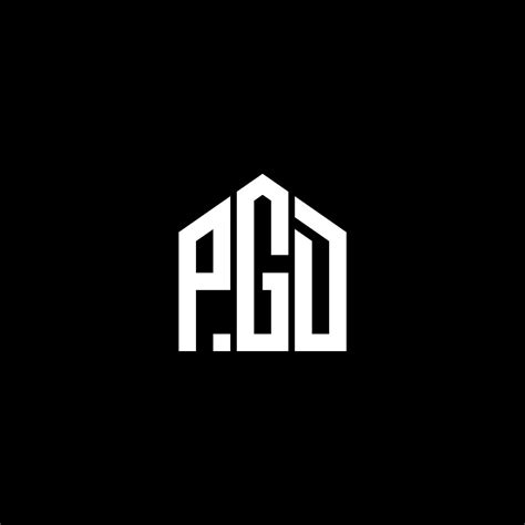 Pgd Letter Logo Design On Black Background Pgd Creative Initials